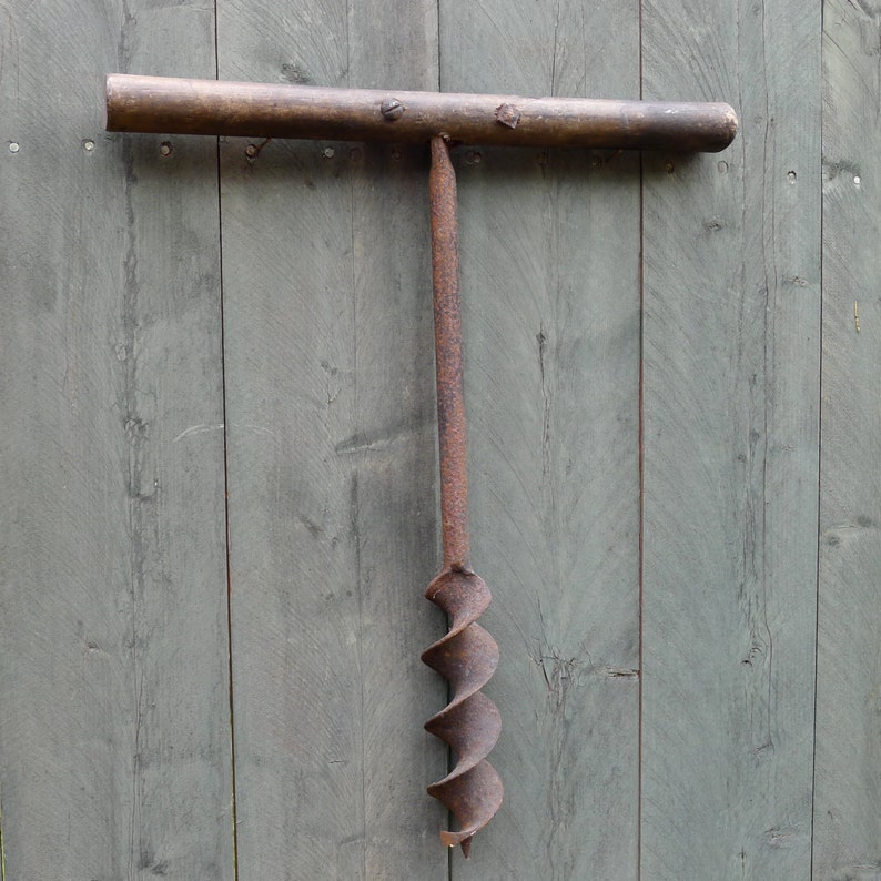 Rustic Barn Beam Drill , Auger, Old Tool, Farm - Etsy