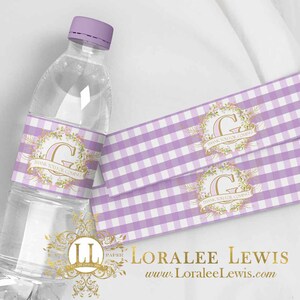 Personalized Water Bottle Labels . Spring Blooms Collection by Loralee ...