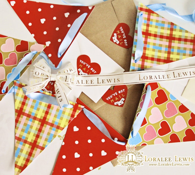 Pennant Banner . You've Got Mail Collection by Loralee Lewis - Etsy