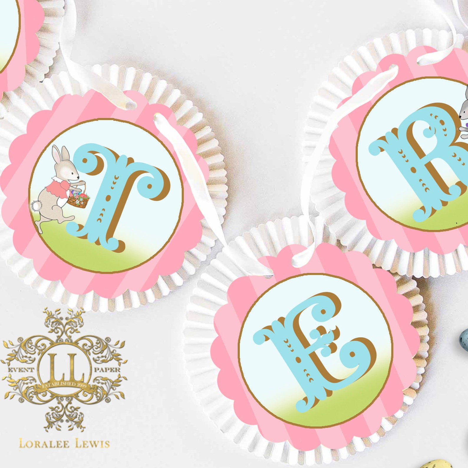 Rosette Banner . Easter Maypole Collection by Loralee Lewis - Etsy