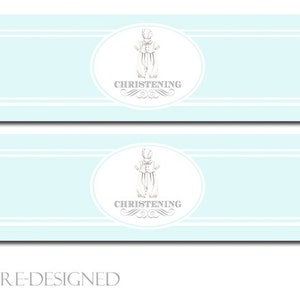 Water Bottle Labels . Blessing Blue Collection by Loralee Lewis - Etsy