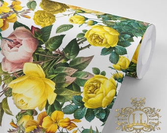 Georgianna Rose Wallpaper by Loralee Lewis | Etsy