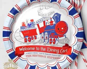 Train Dinner Plate - Etsy