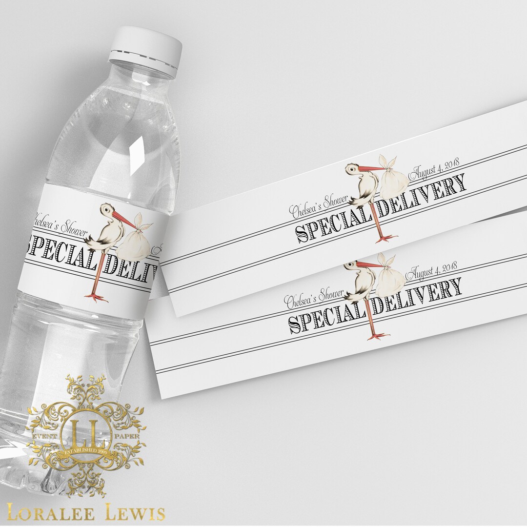 Water Bottle Labels . Special Delivery Collection by Loralee Lewis - Etsy