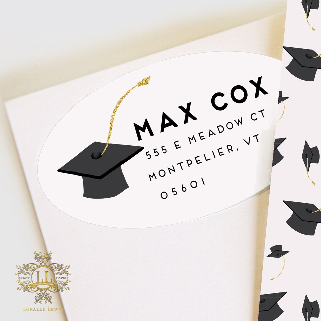 Graduation Address Labels (boy Version) . Graduation Collection by ...