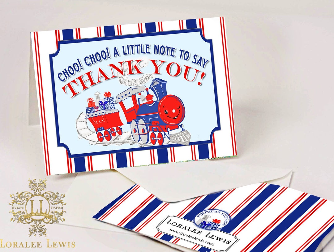 Thank You Notes . Train Collection by Loralee Lewis - Etsy