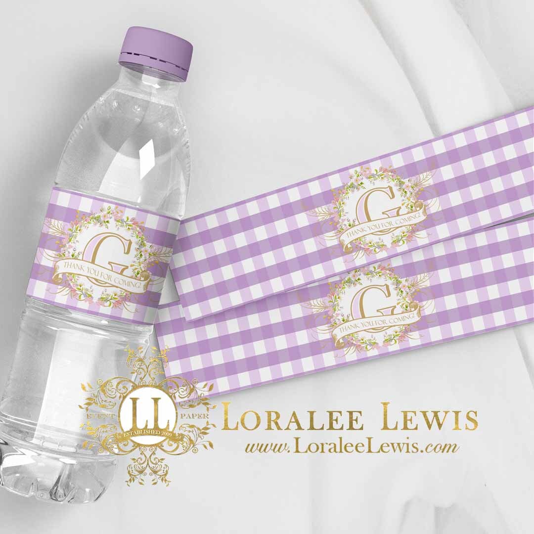 Personalized Water Bottle Labels . Spring Blooms Collection by Loralee ...