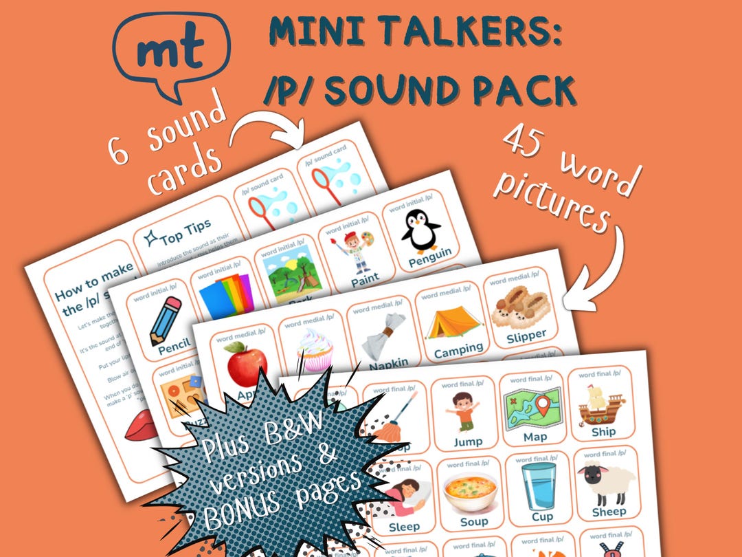 P Sound Speech Therapy Pack | Articulation Flashcards & Games | for ...