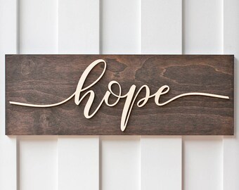 Hope sign | Etsy