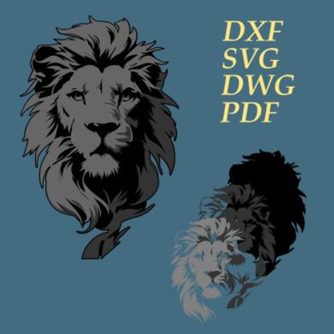 Lion – 3-layer Decorative Wall Panel, Laser Cut Files, Home Decor, SVG ...