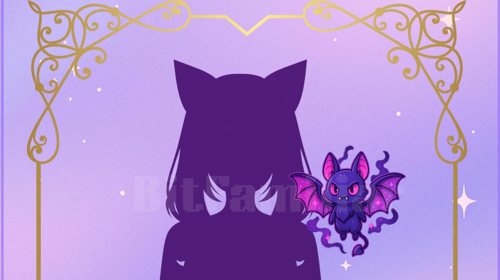 Pastel Goth Bat Stream Pet – PNG Overlay Asset for Vtubers & Pngtubers ...