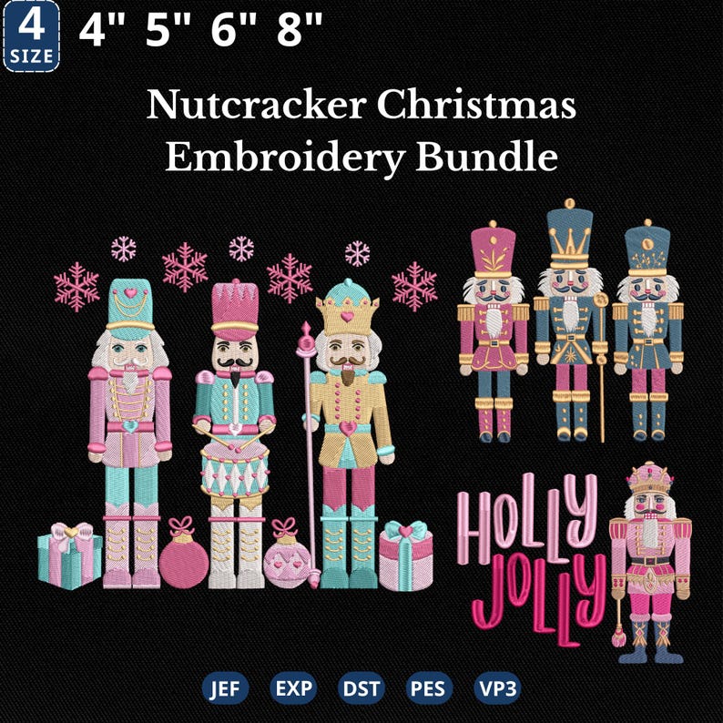 Lot de broderie soldats casse-noisette, motif de broderie casse ...