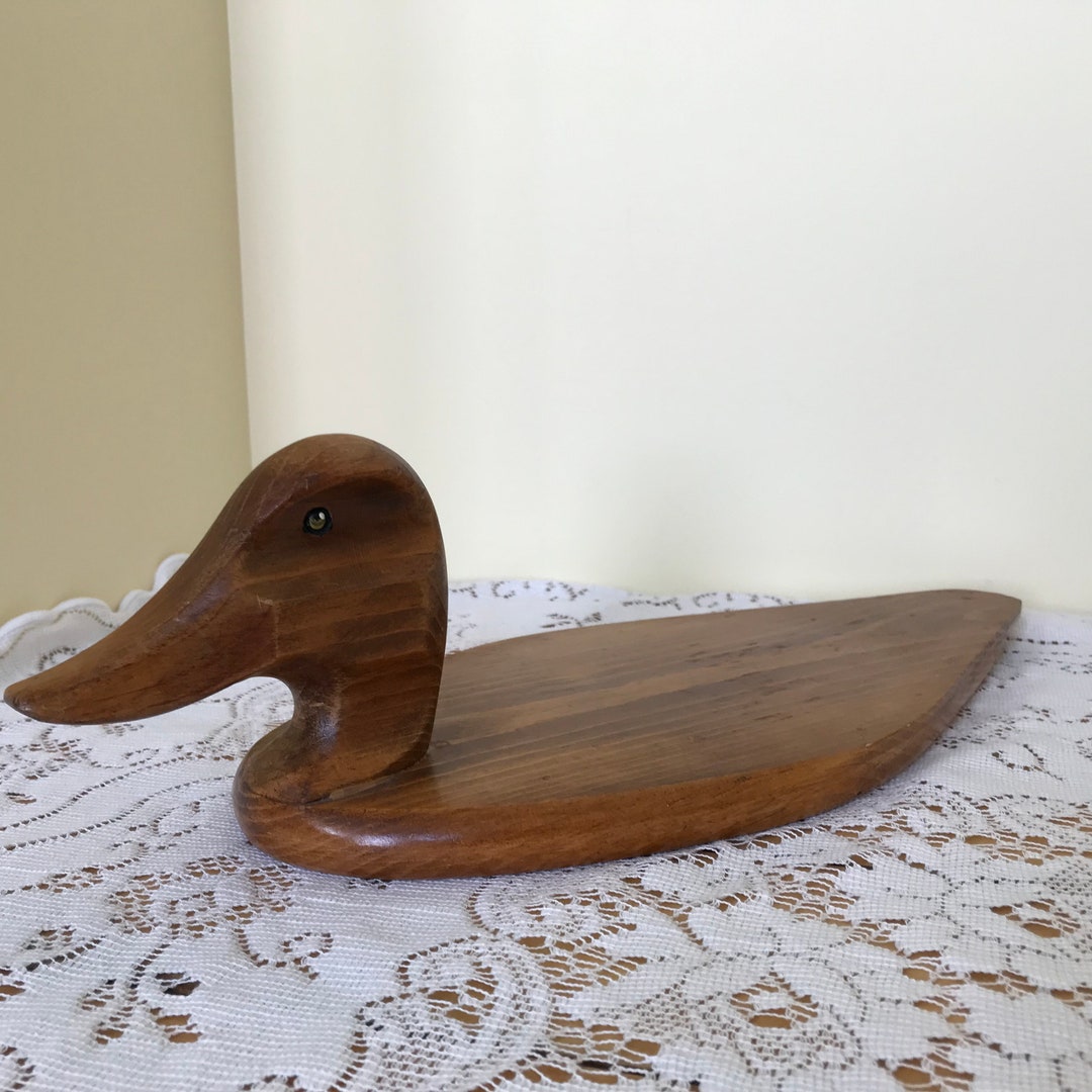Wood Duck Cheese Tray Serving Platter 14 Hand Made Rustic Cabin Style ...