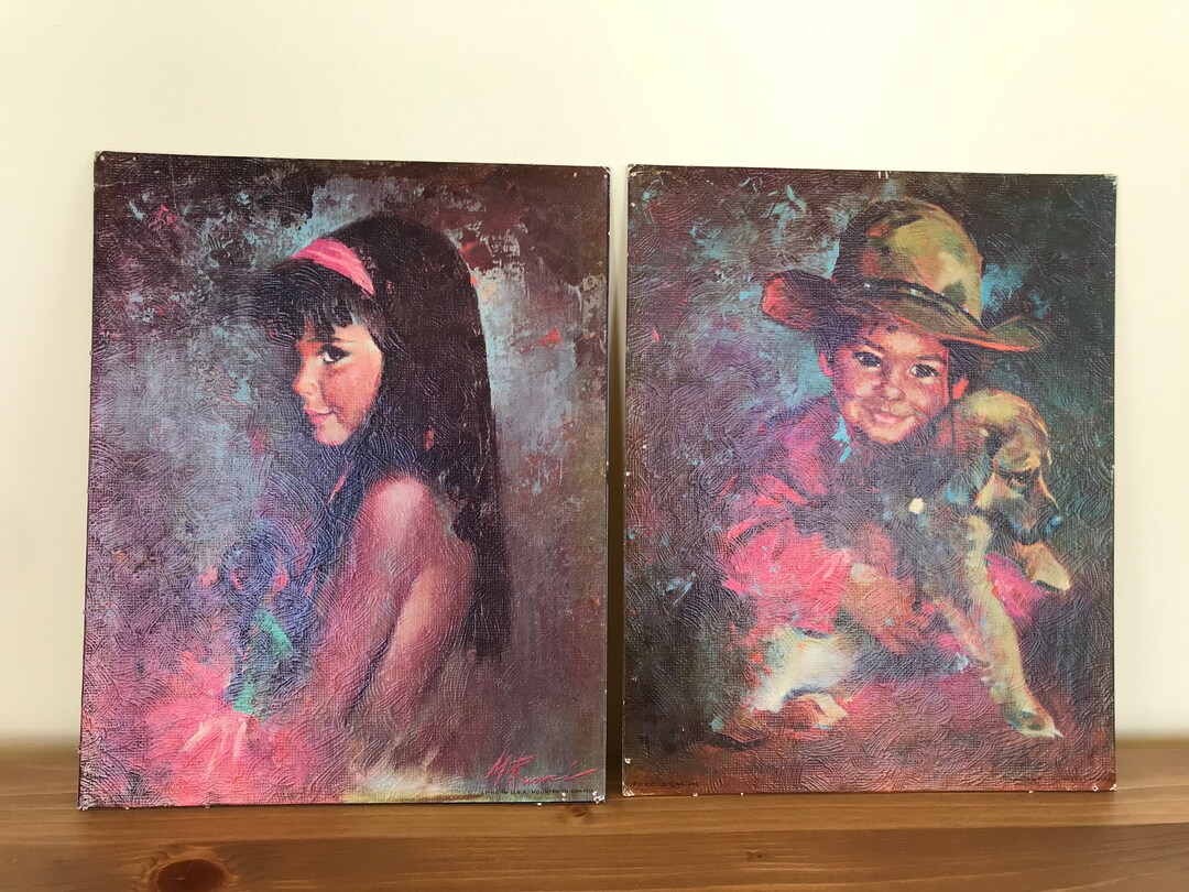 Maxine Runci Art Prints Big Eye 1960s Navajo Doll and Navajo Boy 8x10 ...