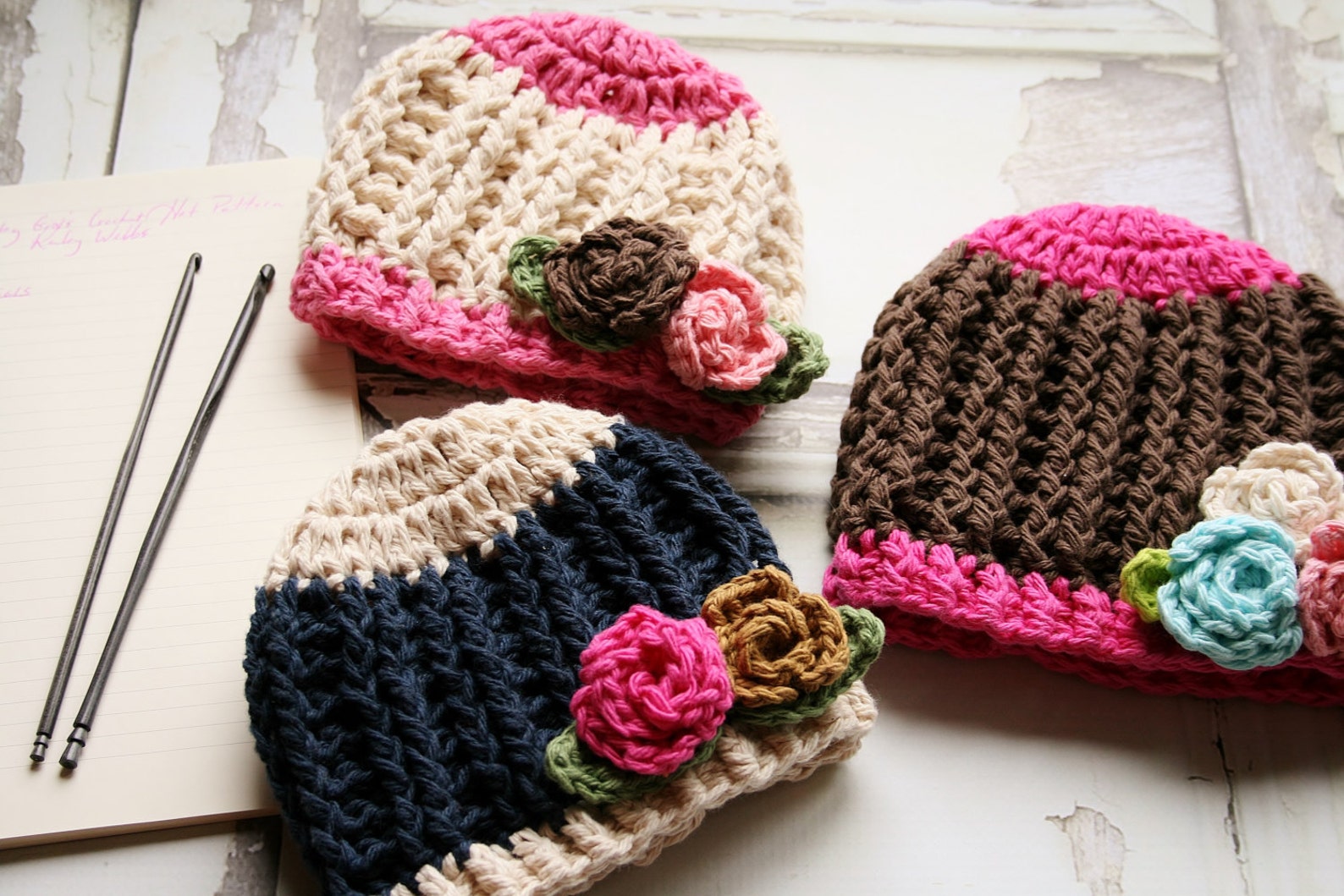 Crochet Hat Pattern, Baby Girl Crochet Hat Pattern, Baby Girl Pattern ...