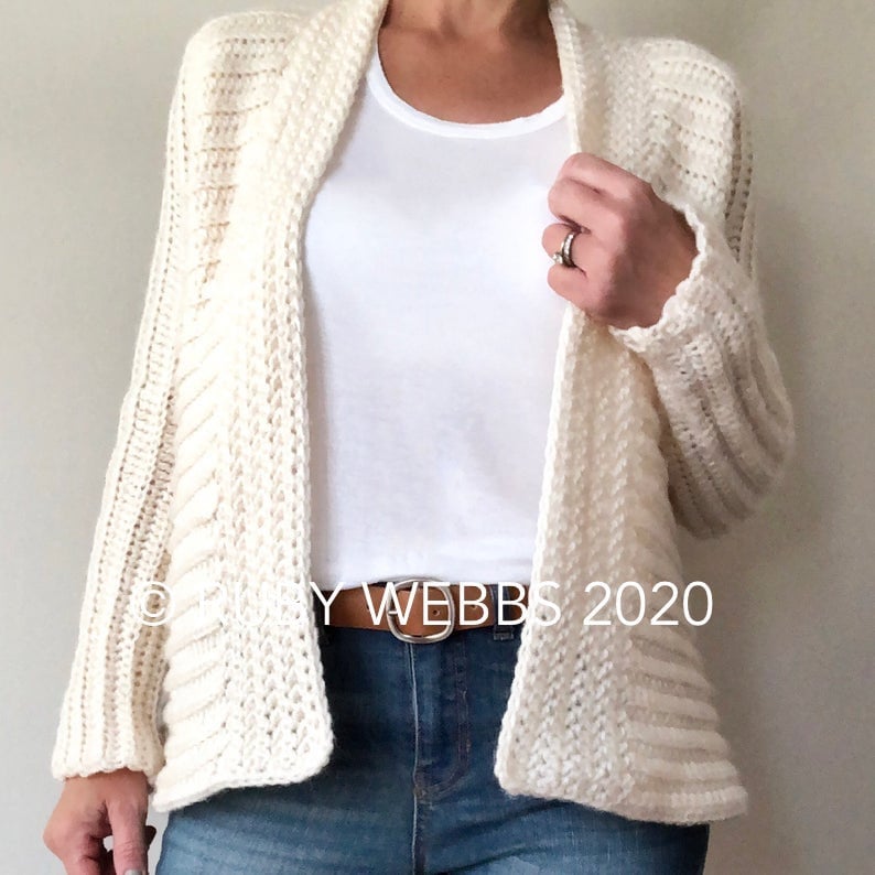 CROCHET PATTERN, the Kaleigh Cardigan, Sweater Pattern, Crochet Sweater ...