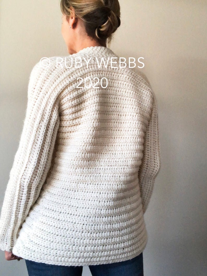 CROCHET PATTERN, the Kaleigh Cardigan, Sweater Pattern, Crochet Sweater ...