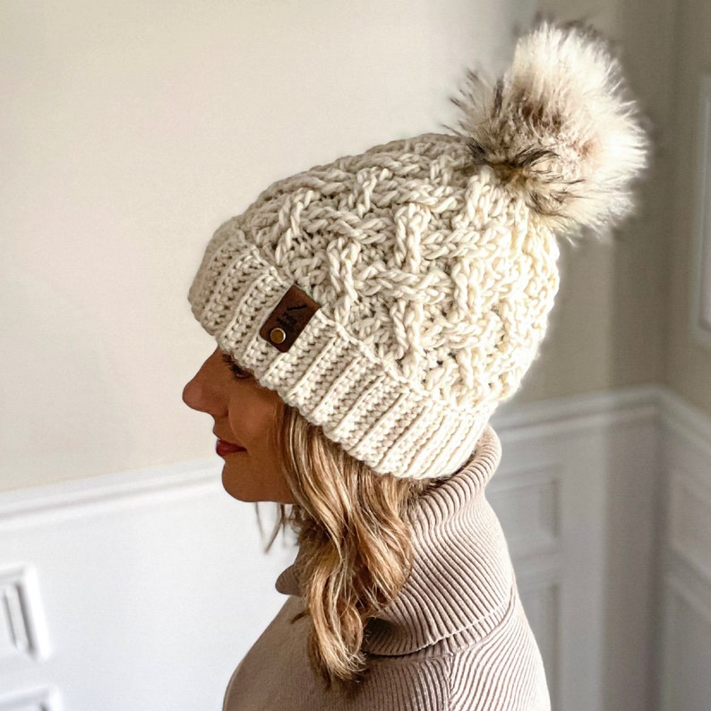 CROCHET PATTERN the Westlyn Woven Beanie Pattern in 2 Sizes - Etsy