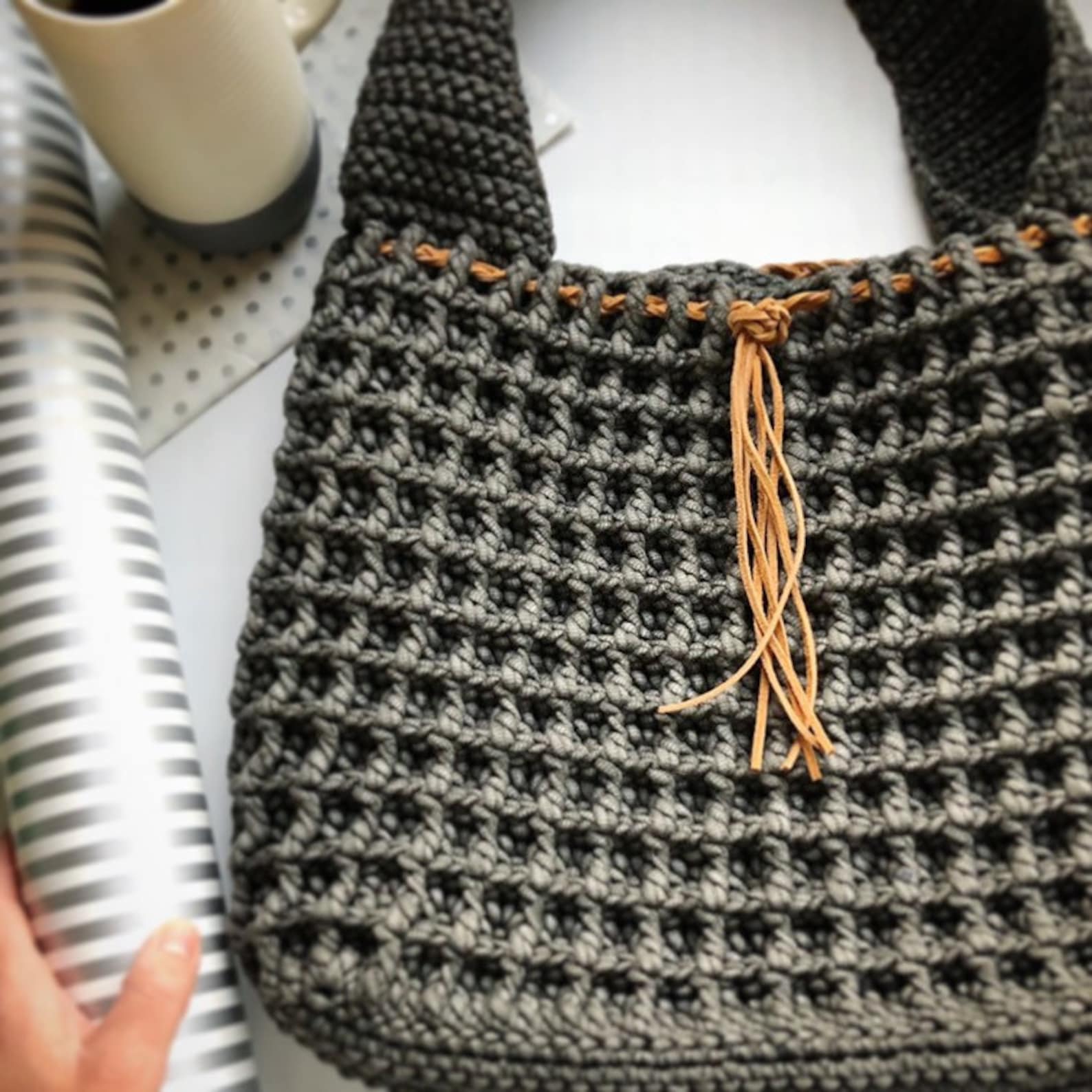 Crochet Bag Pattern the Waffle Stitch Crochet Bag Pattern - Etsy