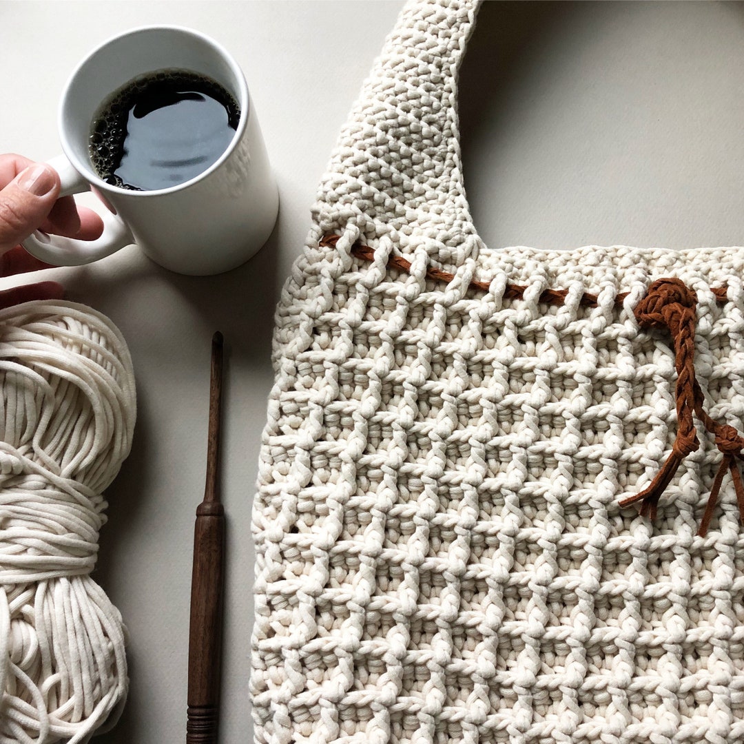 Crochet Bag Pattern, the Waffle Stitch Crochet Bag Pattern, Crochet Bag ...