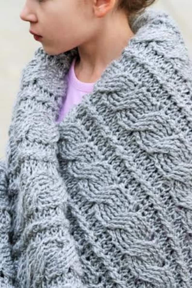 Crochet Afghan Pattern, the Gray Skies Afghan, Crochet Blanket Pattern ...
