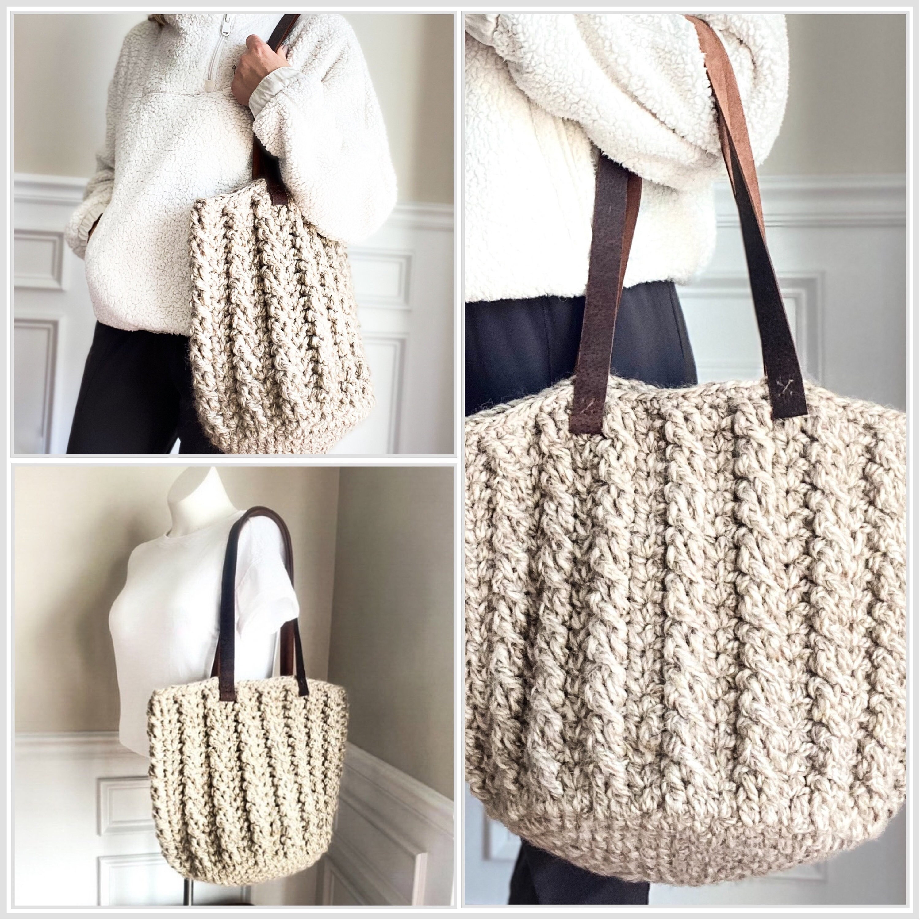 CROCHET PATTERN With Youtube Tutorial, the Kortland Crochet Tote ...