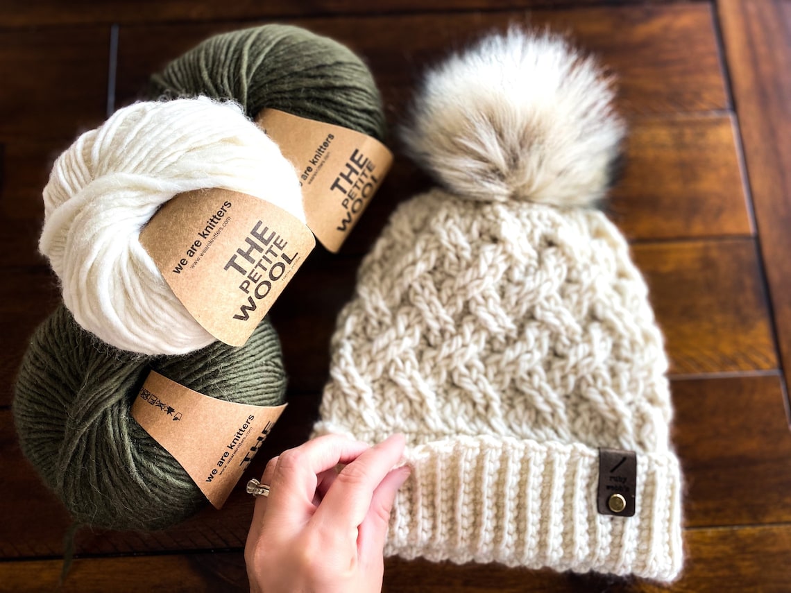 CROCHET PATTERN the Westlyn Woven Beanie Pattern in 2 Sizes - Etsy