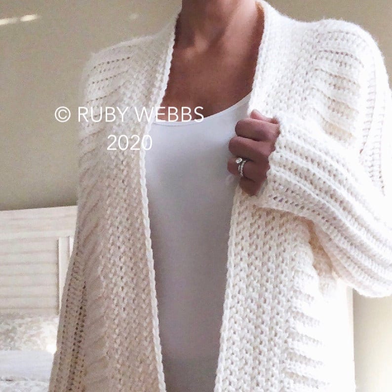 CROCHET PATTERN, the Kaleigh Cardigan, Sweater Pattern, Crochet Sweater ...