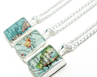 CUSTOM Vintage Map Necklace. You Select Location. Anywhere In | Etsy