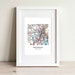 CUSTOM Three Square Map Art Print. Print Only. NO Frame. You - Etsy