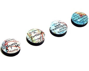Map Magnets | Etsy