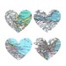 Four Heart Map Art Print. Print Only. NO Frame. You Select Locations ...