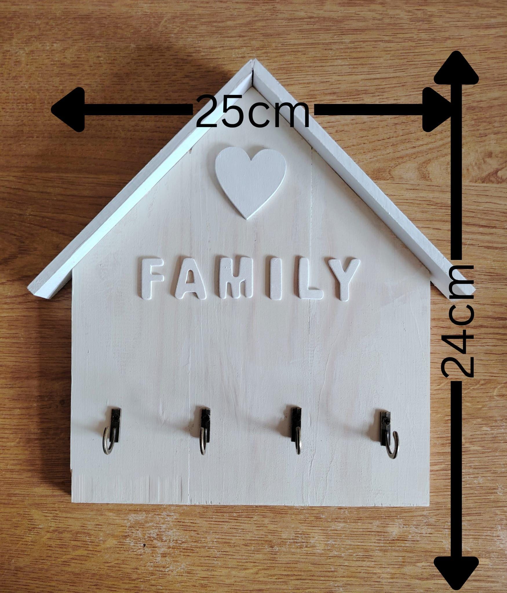 Wooden House Key Holder: Wall Mounted Farmhouse Decor - Etsy