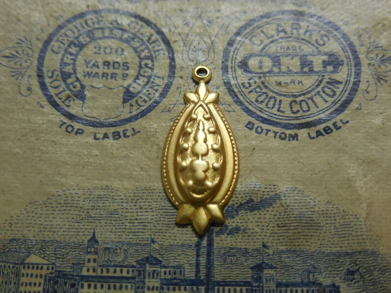 Brass Deco Drop - Etsy