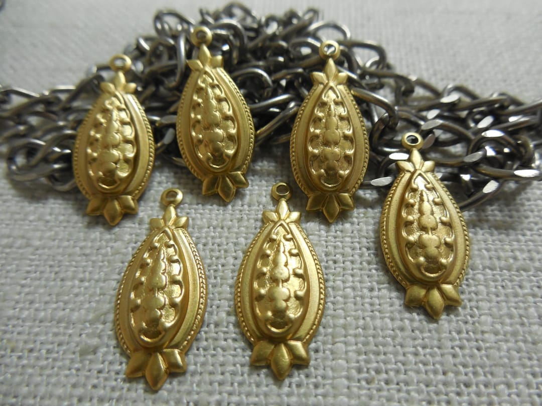 Brass Deco Drop - Etsy