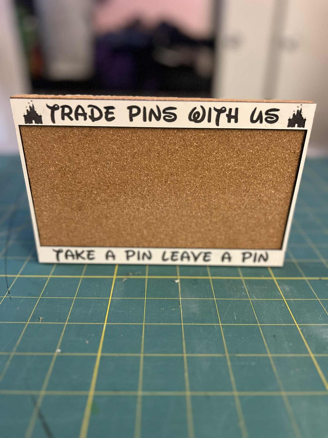 Disney Resort Door Pin Board | 8x5 Mini “trade Pins With Us” Magnetic ...