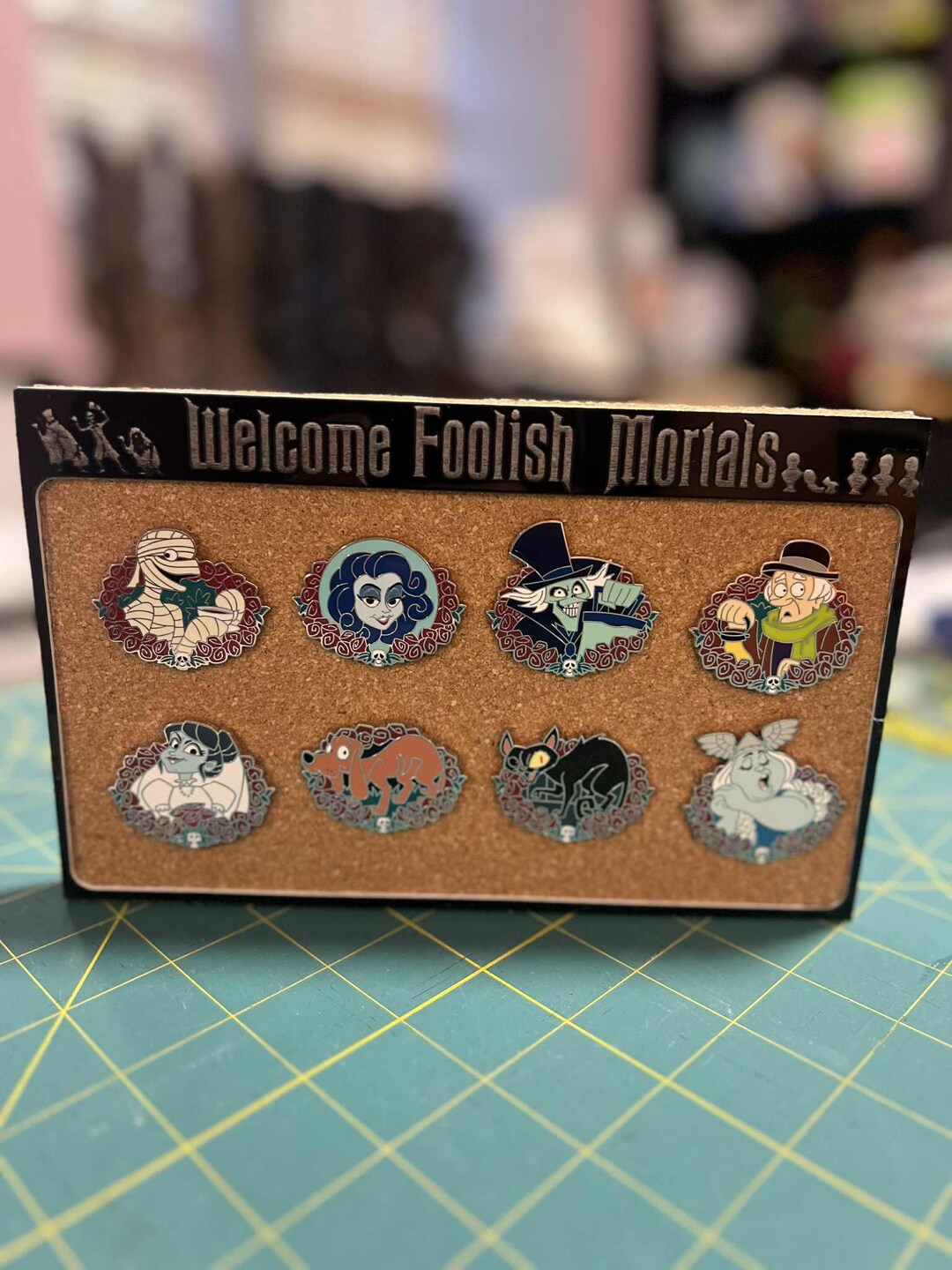 Haunted Mansion “welcome Foolish Mortals” Pin Board | Disney-inspired ...