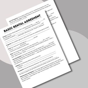 Rental Agreement Pdf, Printable Agreements, Fillable Rental Form ...