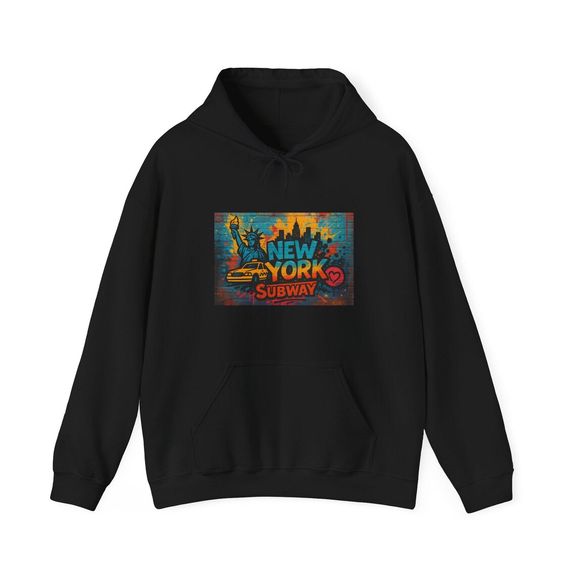 New York Subway Artwork Hoodie, Cozy Graphic Sweatshirt, Gift for NYC ...