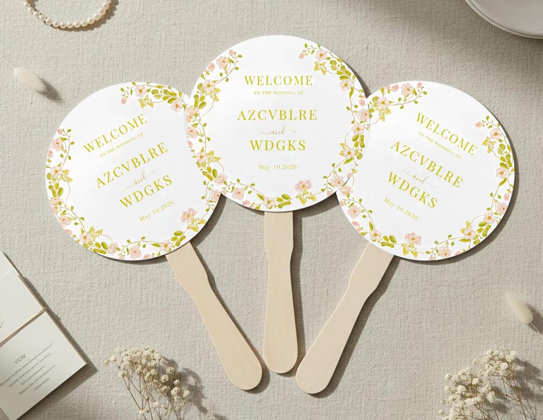 Bulk Personalized Wedding Fans,wedding Favor Hand Fan, Custom Wedding ...