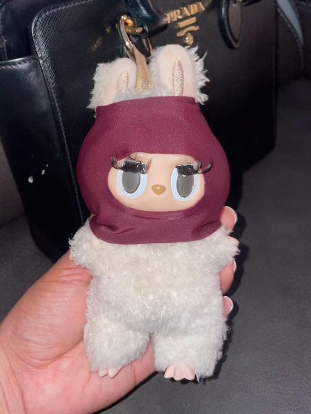 Maroon Ski Mask for the Monsters Labubu Plush - Etsy