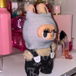 Silver Ski Mask for the Monsters Labubu Plush - Etsy