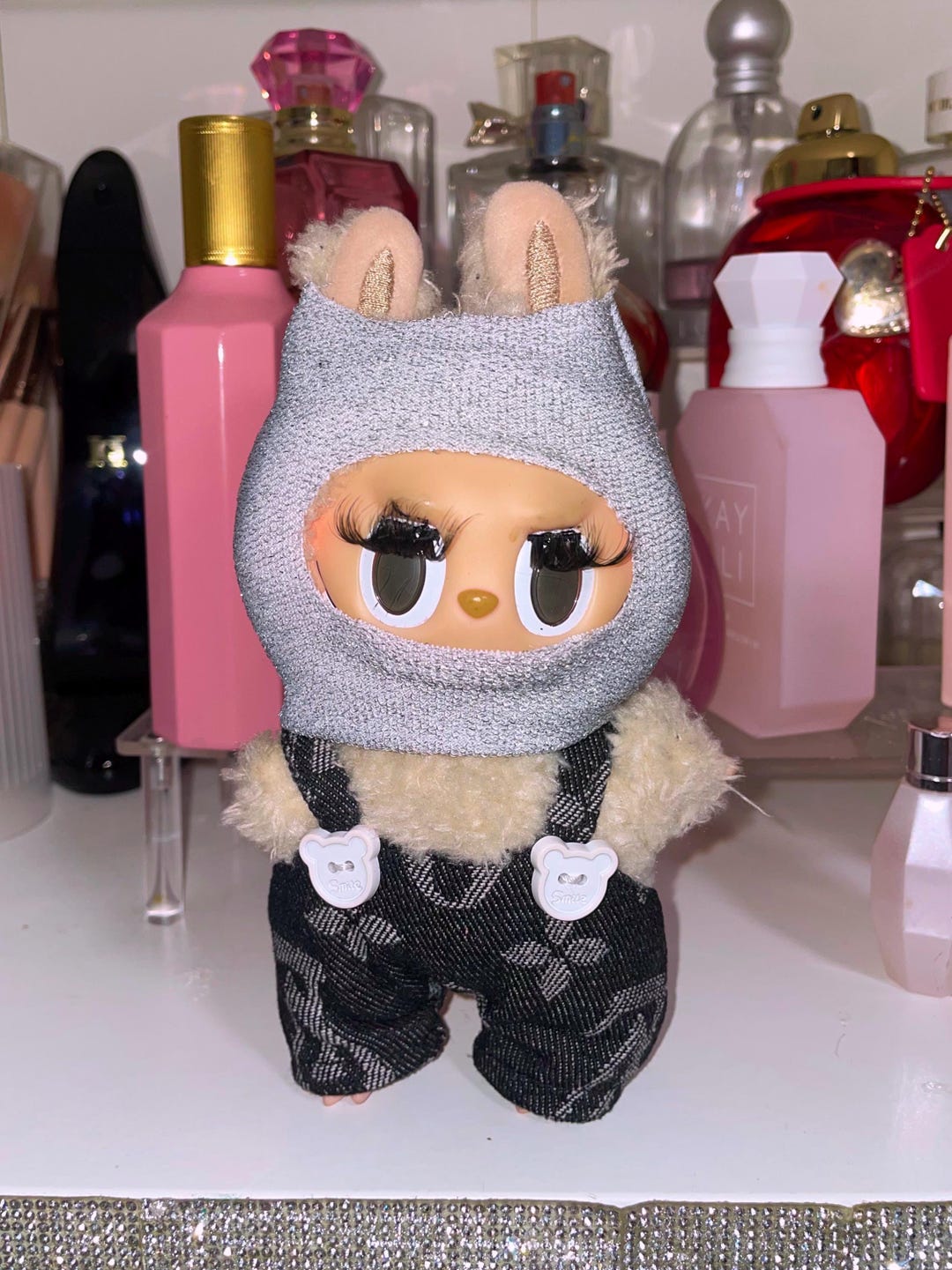 Silver Ski Mask for the Monsters Labubu Plush - Etsy