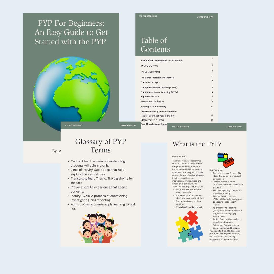 PYP for Beginners: an Easy Guide to Get Started With the PYP - Etsy
