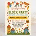 Block Party Flyer Template, Editable Neighborhood Block Party Invite ...