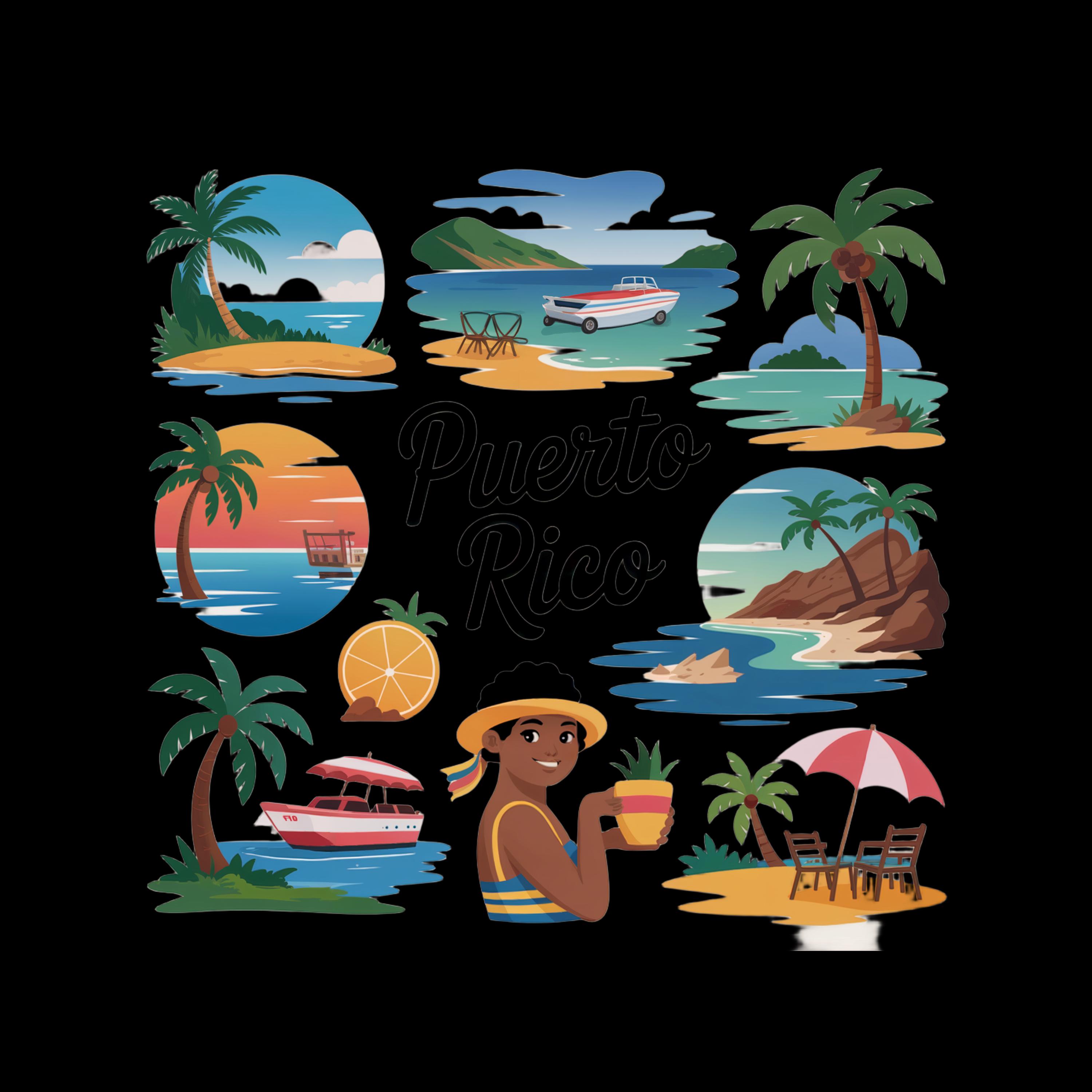 Puerto Rico Clipart Bundle: Tropical Island, Cultural Icons (PNG ...
