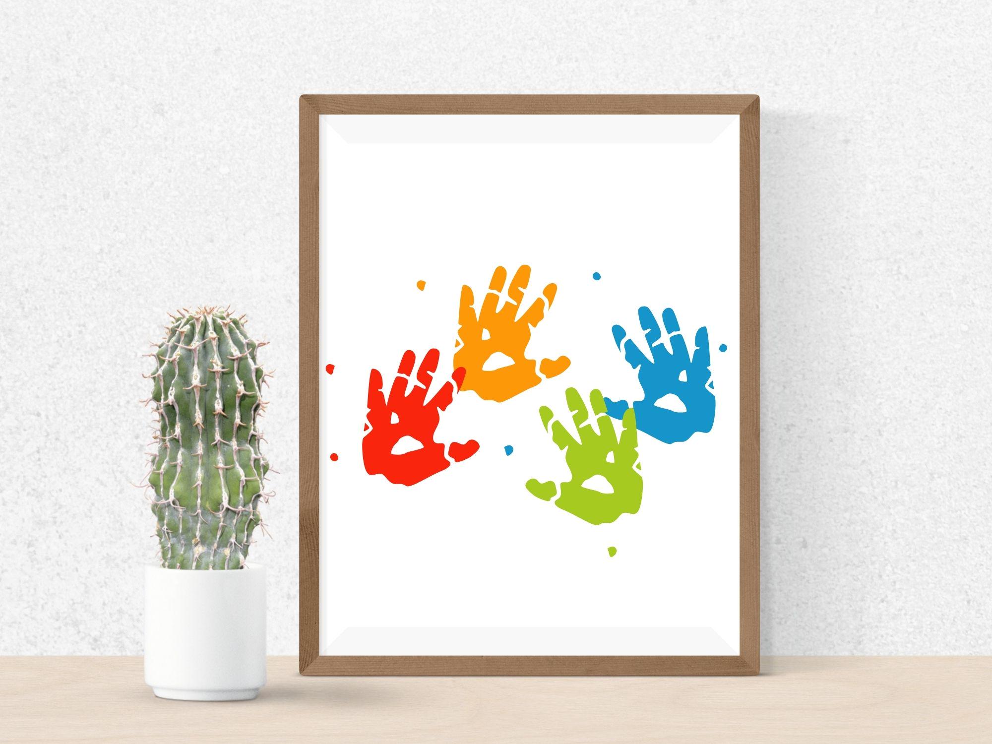 Handprint SVG Bundle, Handprint PNG Bundle, Handprint Clipart ...
