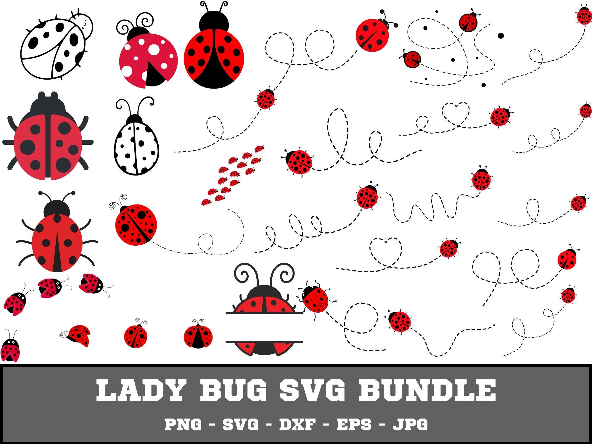 Ladybug SVG Bundle: Layered Clipart for Cricut (digital Download - Etsy