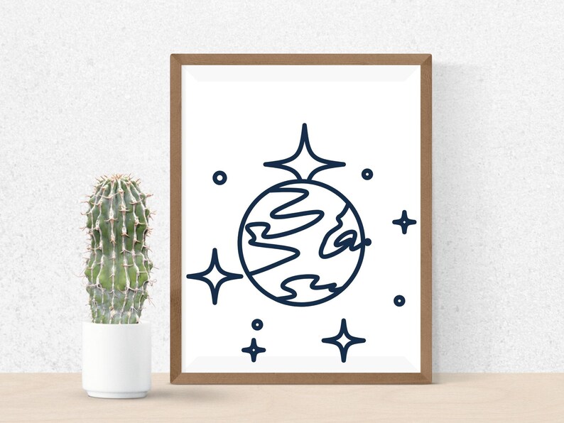 Outer Space SVG Clipart Bundle: Planets, Astronaut, Rocket (digital ...