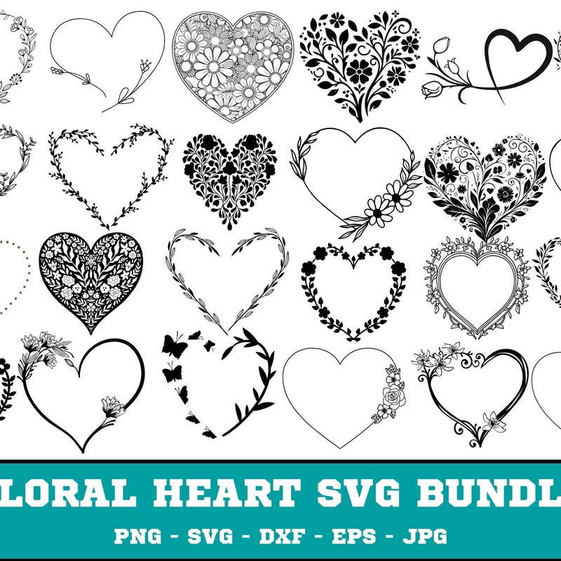 Corazón svg - Etsy México